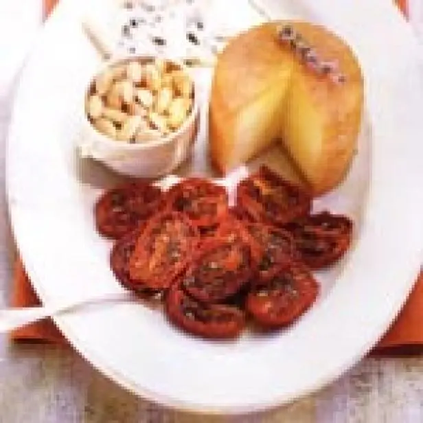 Sheep's Cheeses with Oven-Dried Tomatoes and Toasted Almonds Recipe ...