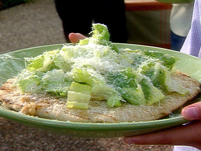 Piadine with Caesar Salad and Roasted Garlic Paste Recipe | Michael ...