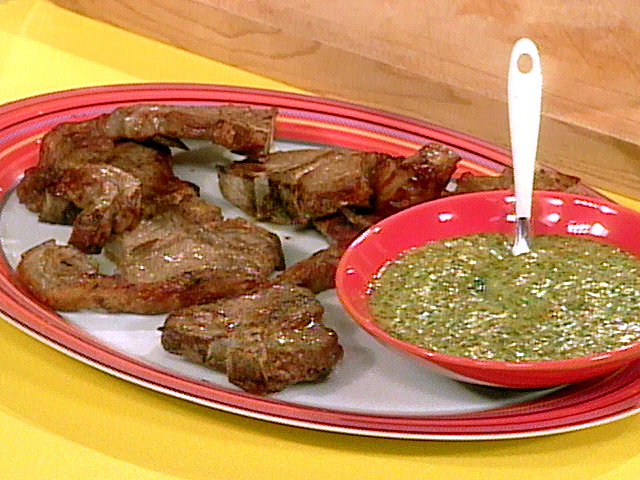Lamb Chops with Mint and Mustard Dipping Sauce Recipe - Chef's Resource Recipes