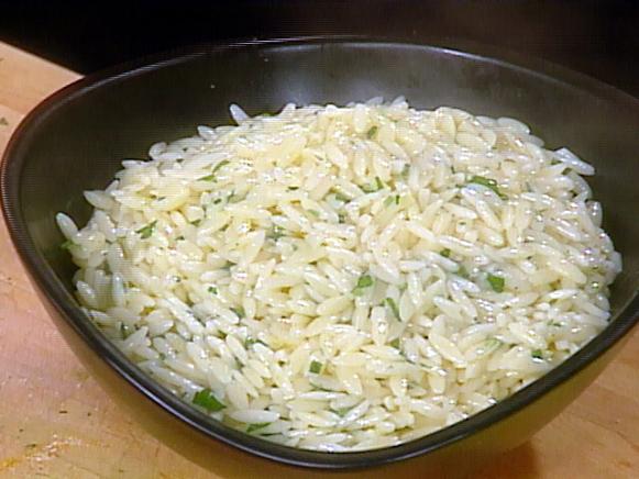 Orzo with Parsley and Lemon Zest Recipe | Rachael Ray | Food Network