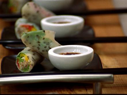 Rice Paper Wraps with Vegetables Recipe | Food Network