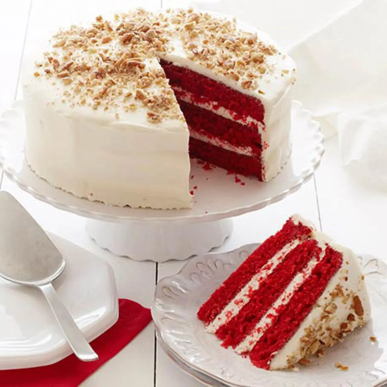 how to make a velvet cake red