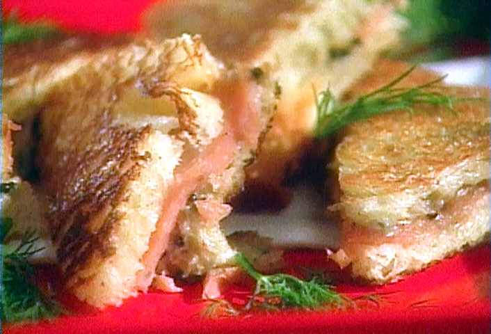 Smoked Salmon and Caviar Panini Recipe - Chef's Resource Recipes