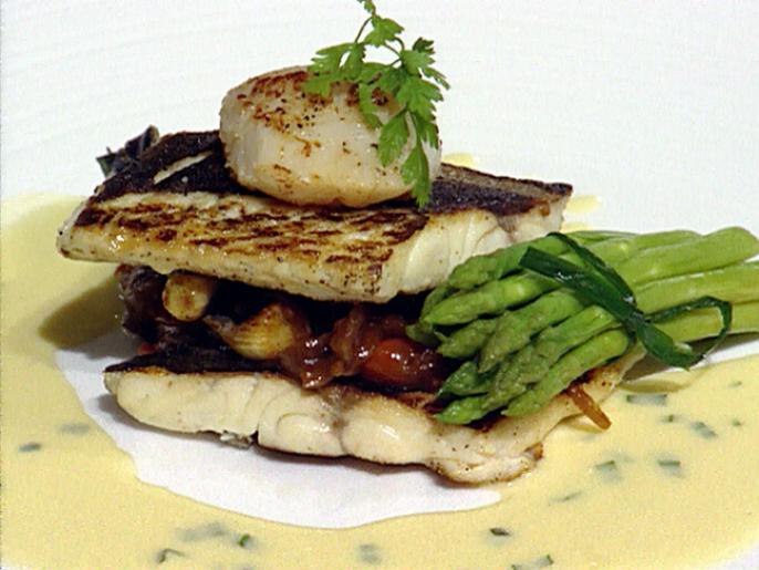 Seared Fillet of Seabass with Tomato and Onion Confit and Sherry ...