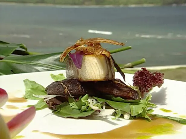 Japanese Yellowtail with Ginger Roasted Shiitake Mushrooms and Root ...