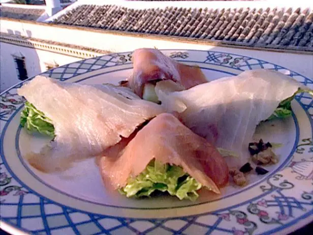 Smoked Salmon and Cod Salad with Mixed Olives Recipe | Food Network