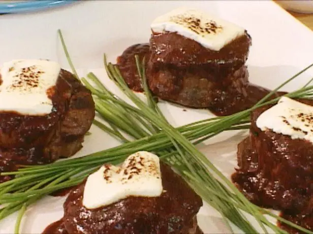 Black Pepper Crusted Filet Mignon with Toasted Goat Cheese and Twice ...