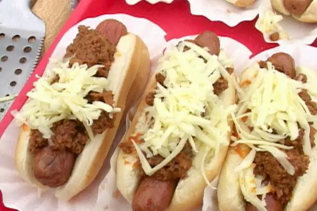 Chili Cheese Dogs Recipe | Tyler Florence | Food Network