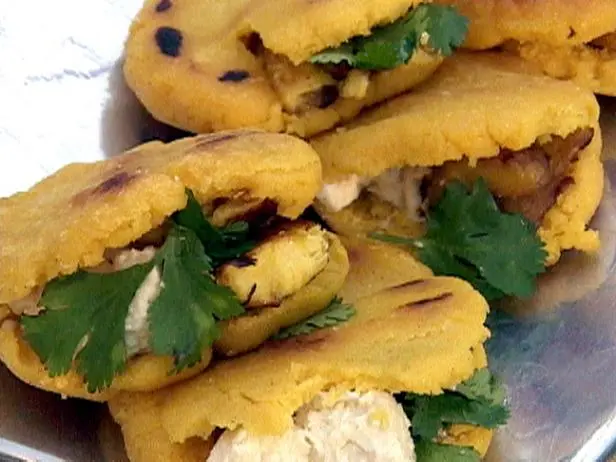 Stuffed Cornbread: Arepas Recipe | Tyler Florence | Food Network