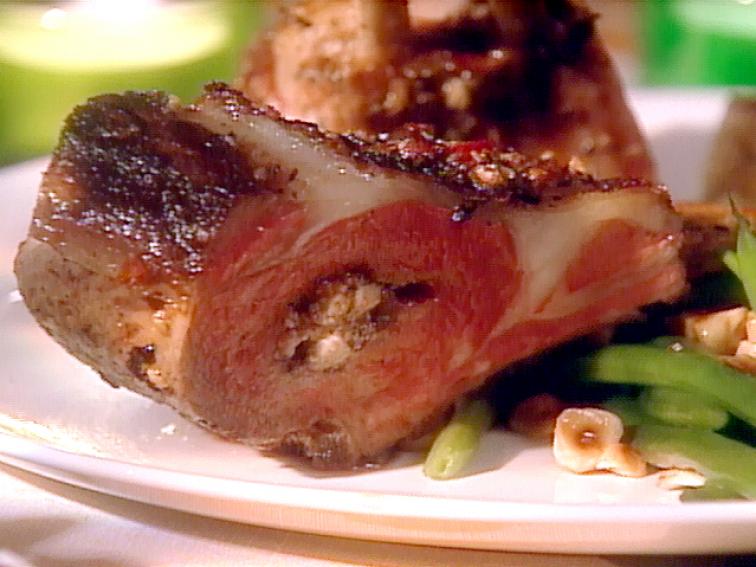 Stuffed Rack of Lamb for Two Recipe | Ted Allen | Food Network