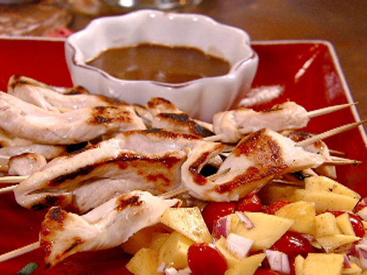 Chicken Satay with Rice Recipe | Robin Miller | Food Network