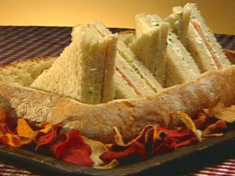 Three Tasty Tea Sandwiches Recipe | George Duran | Food Network
