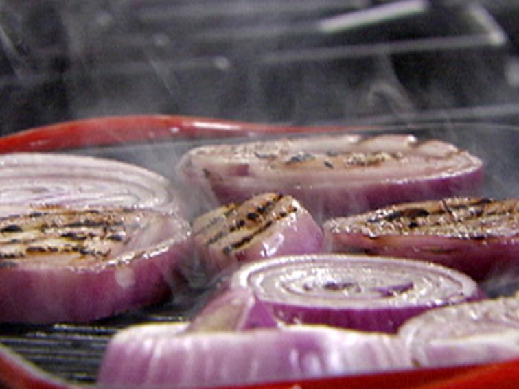 Grilled Red Onions Recipe | Michael Chiarello | Food Network