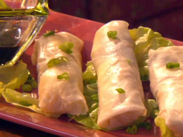 Chicken and Vegetable Spring Rolls Recipe | Robin Miller | Food Network