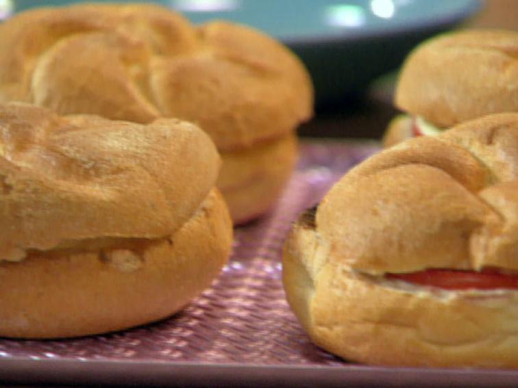 Calzone Rolls with Salami, Tomato and Basil Recipe | Rachael Ray | Food ...