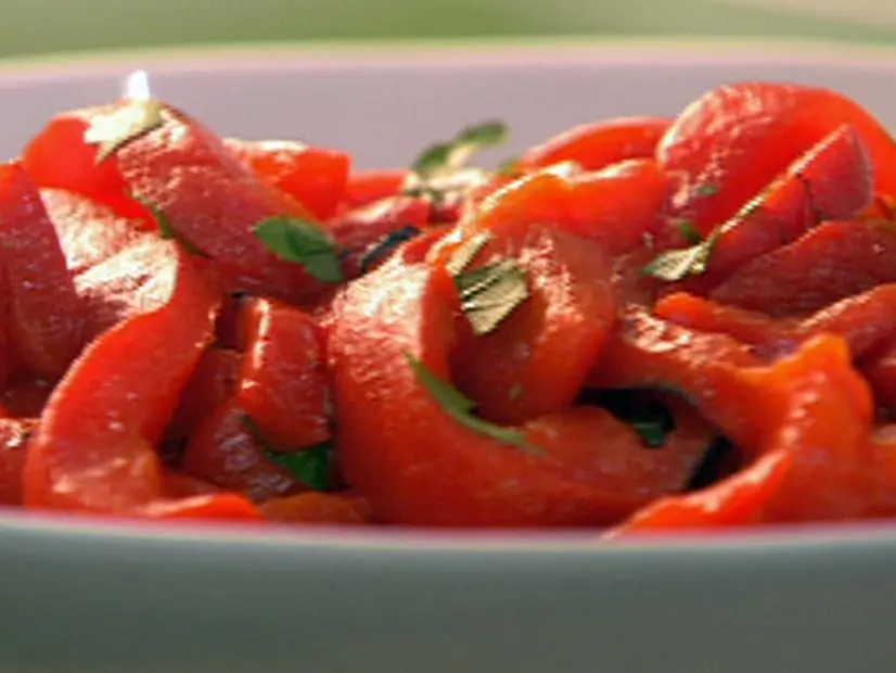 Roasted Red Pepper Salad Recipe | Amy Finley | Food Network
