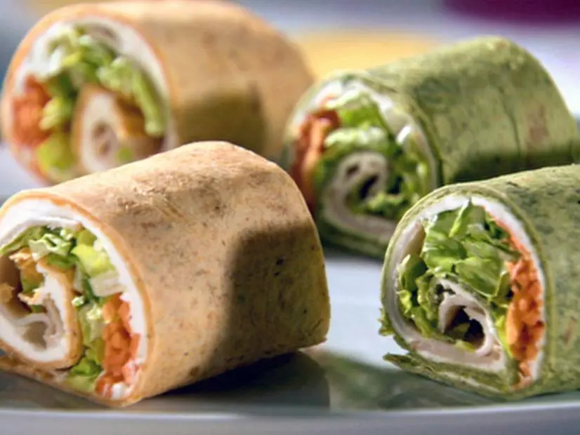 Turkey Pin Wheels Recipe | Sandra Lee | Food Network