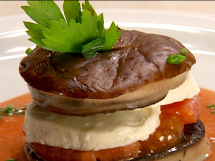 Vegetable Napoleon with Grilled Portobello Mushroom and Tomato Basil ...