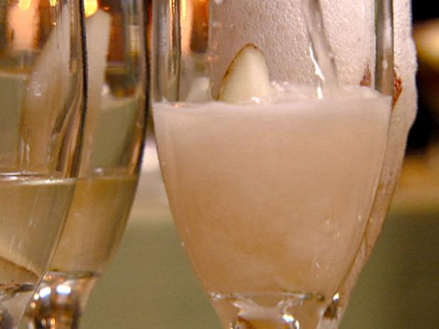 Champagne with Pear Liqueur Recipe | Michael Chiarello | Food Network