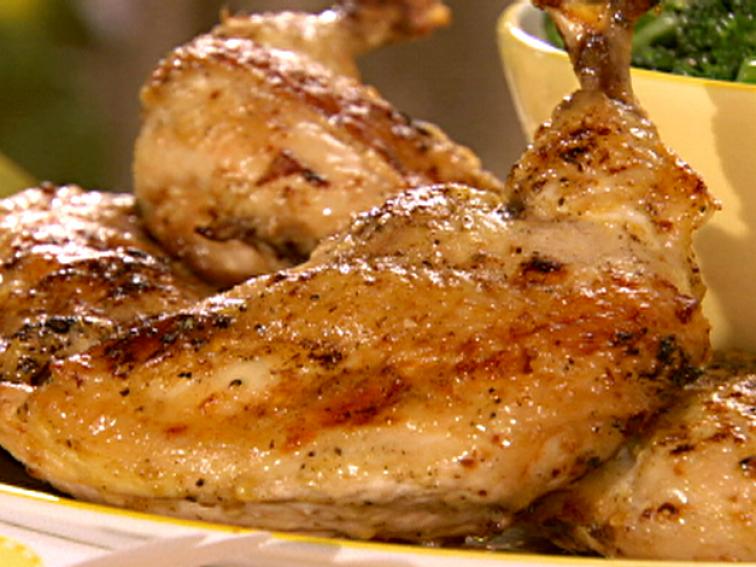 Lemon-Herb Butter-Basted Chicken Recipe | Sandra Lee | Food Network