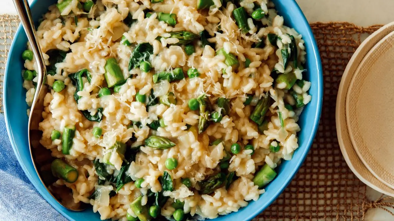 Garden Risotto Recipe | Ellie Krieger | Food Network