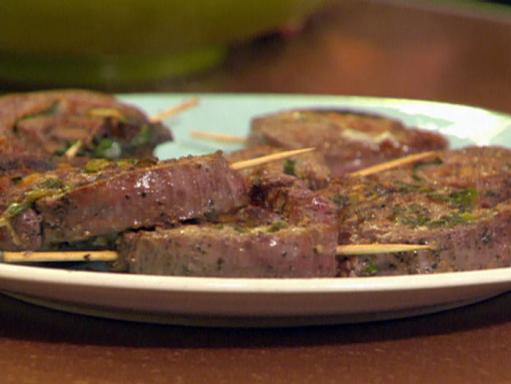 Flank Steak Pinwheels Recipe | Rachael Ray | Food Network