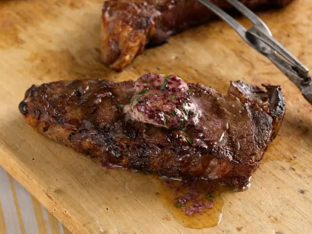 Shell Steaks with Red Wine Butter Recipe | Food Network Kitchen | Food ...