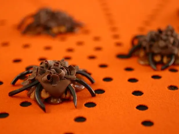 Pecan-Caramel Spiders Recipe | Food Network Kitchen | Food Network
