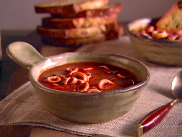 Calamari Stew with Garlic Toast Recipe | Giada De Laurentiis | Food Network