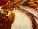 Smoked Turkey with BBQ Gravy Recipe | The Neelys | Food Network