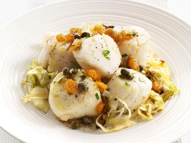 Scallops with Cabbage and Capers Recipe | Food Network Kitchen | Food ...