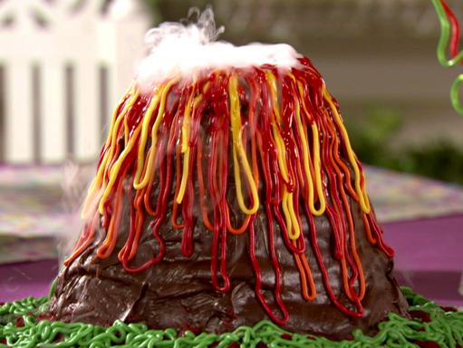 Volcano Cake Recipe | Sandra Lee | Food Network