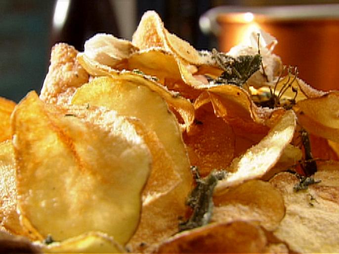 Kettle Chips with Parmesan and Herbs Recipe | Tyler Florence | Food Network