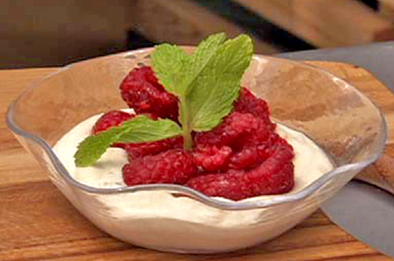 Raspberries with Ricotta Cream Recipe - Chef's Resource Recipes