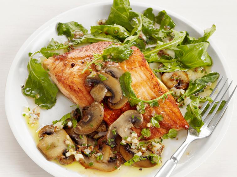 Arctic Char with Mushrooms Recipe | Food Network Kitchen | Food Network