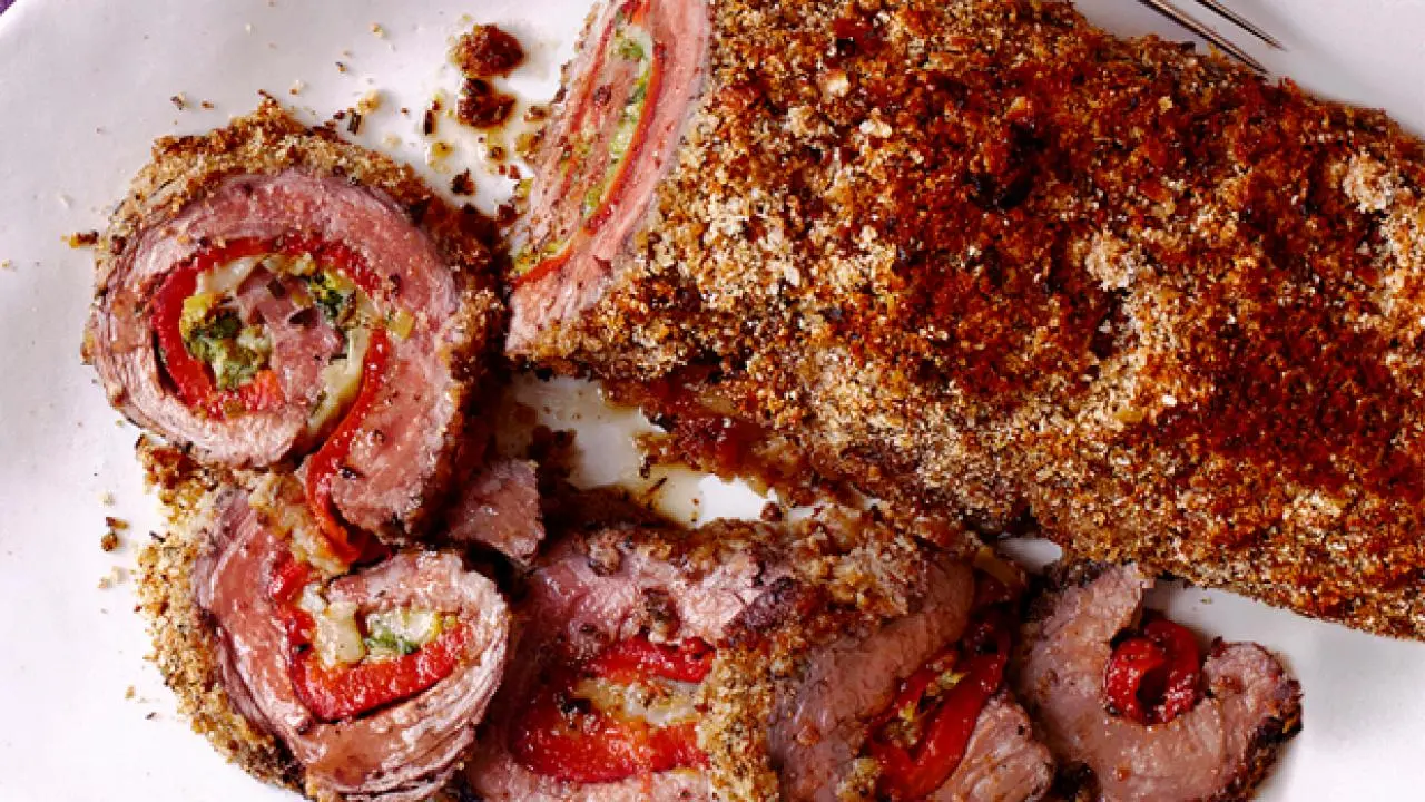 Horseradish-Crusted Steak Roulade Recipe | Food Network Kitchen | Food ...