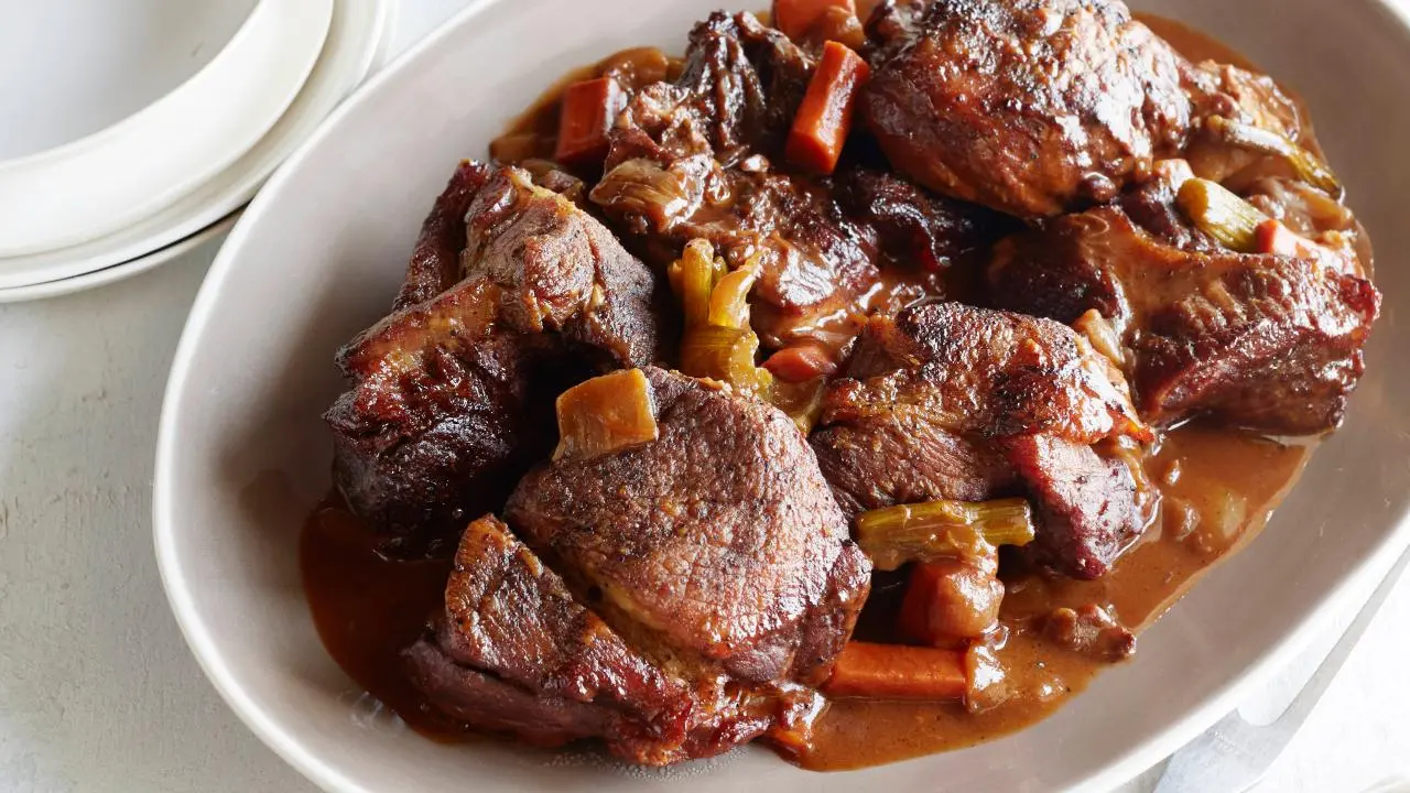 Succulent Braised Pork Recipe | Melissa d'Arabian | Food Network