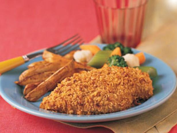 Crunchy No Fry Chicken Recipe | Food Network