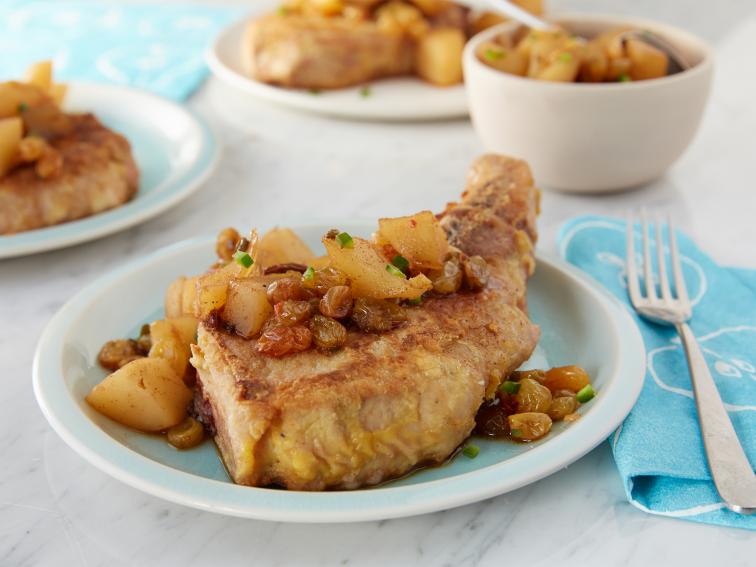 Chicken Fried Pork Chops with Chunky Pear Chutney Recipe | Sunny ...