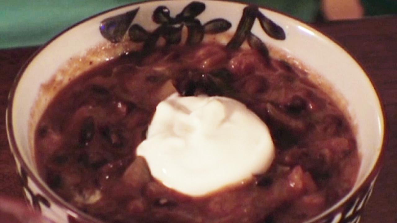 Black Bean Soup Recipe | Dave Lieberman | Food Network