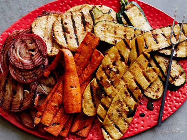 Balsamic Grilled Vegetables Recipe | Guy Fieri | Food Network