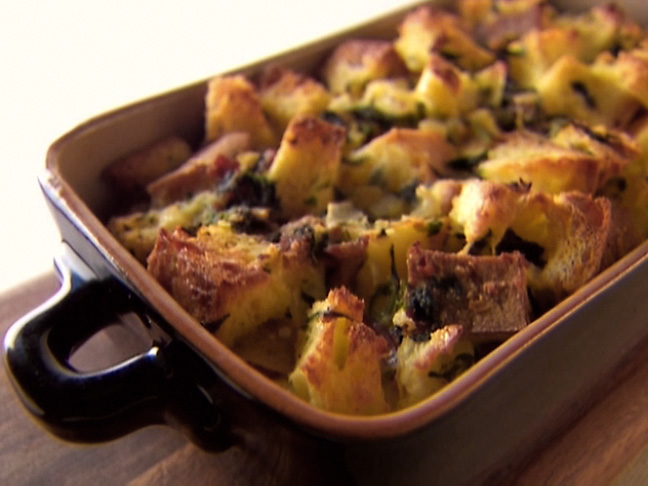Spinach and Pancetta Strata Recipe - Chef's Resource Recipes