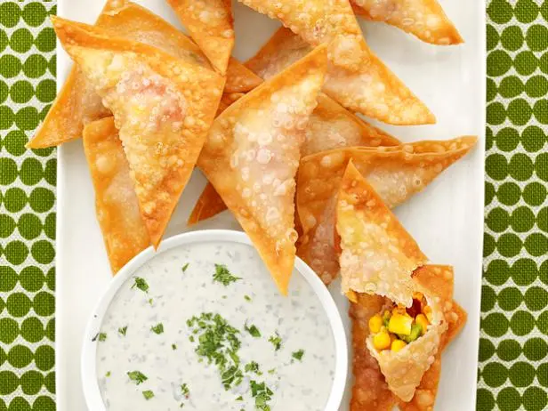 Fresh-Mex Corn Wontons Recipe | Food Network