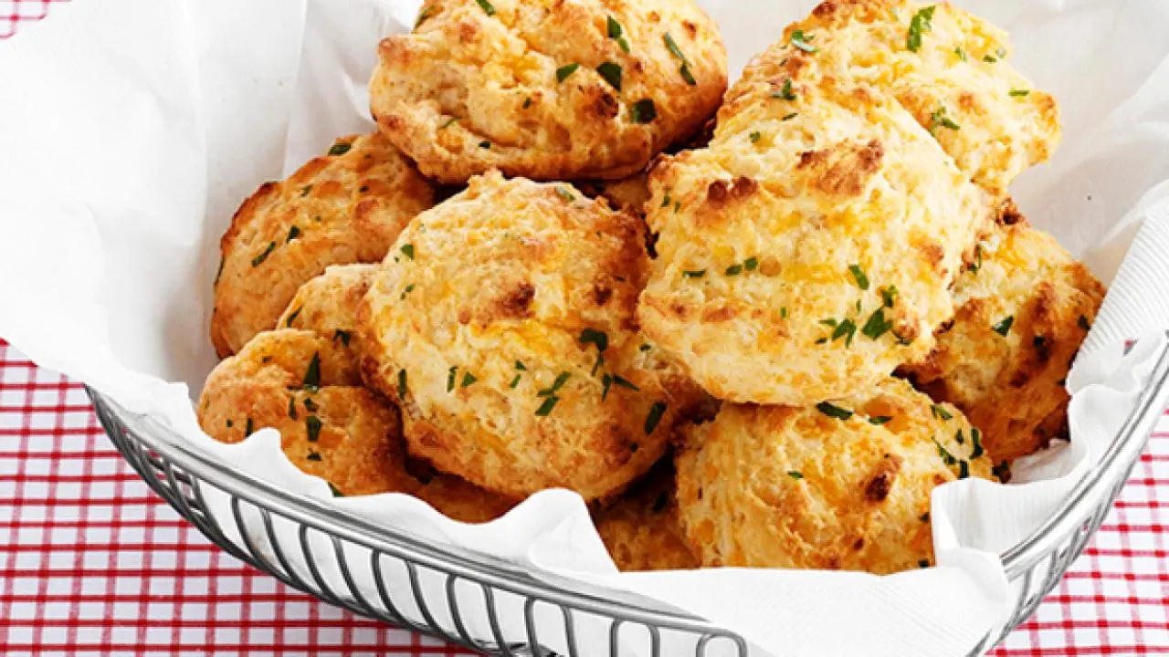 Almost-Famous Cheddar Biscuits Recipe | Food Network Kitchen | Food Network