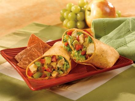 Salsa Verde Chicken Wraps Recipe | Food Network