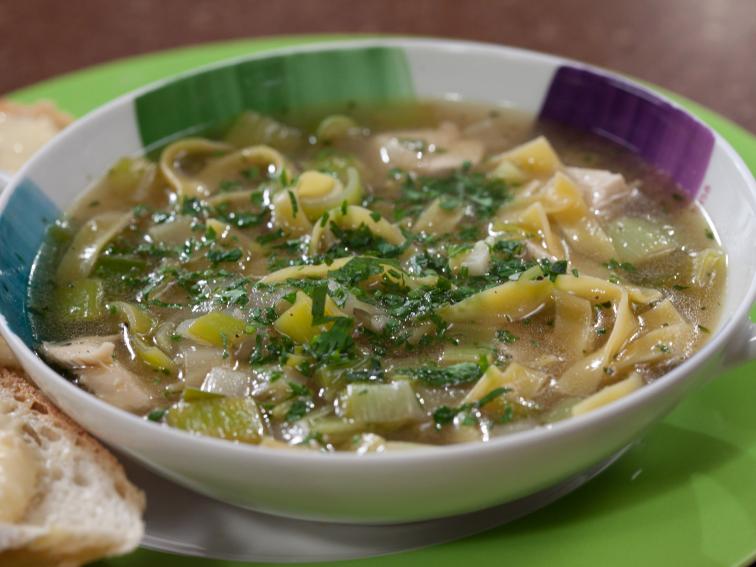 Leeky Chicken Soup Recipe | Rachael Ray | Food Network