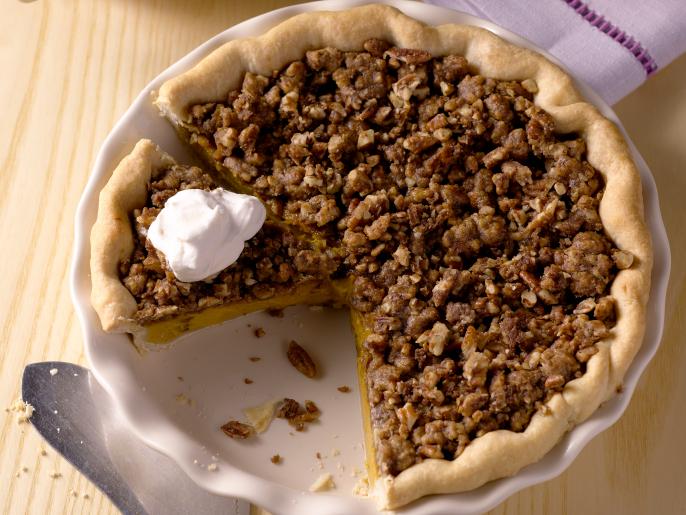 Michele Albano's Maple Pumpkin Pie with Pecan Streusel Recipe | Food ...