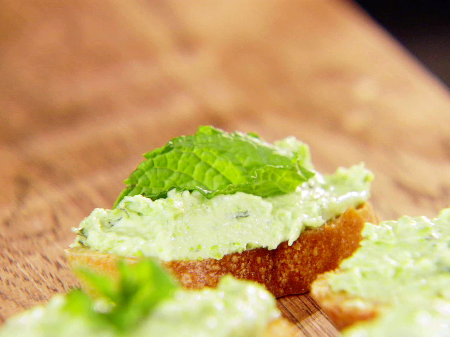 Minted Pea Puree Crostini Recipe - Chef's Resource Recipes