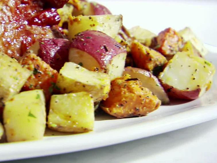 Mixed Roasted Potatoes with Herb Butter Recipe | Sandra Lee | Food Network