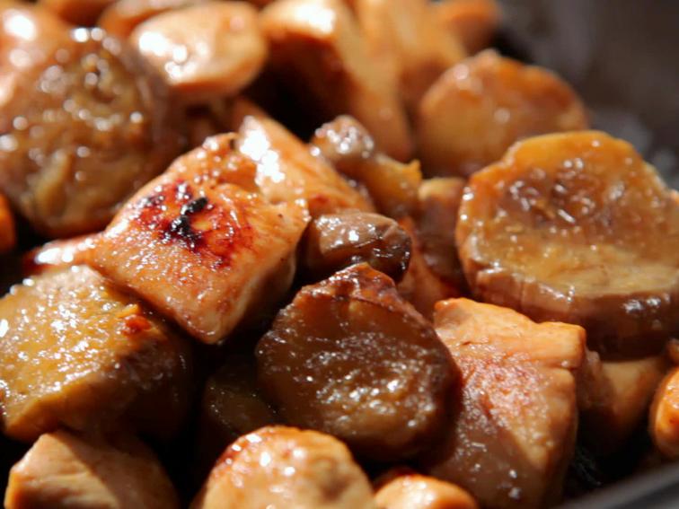 Black Tea Chicken with Eggplant Recipe | Sandra Lee | Food Network